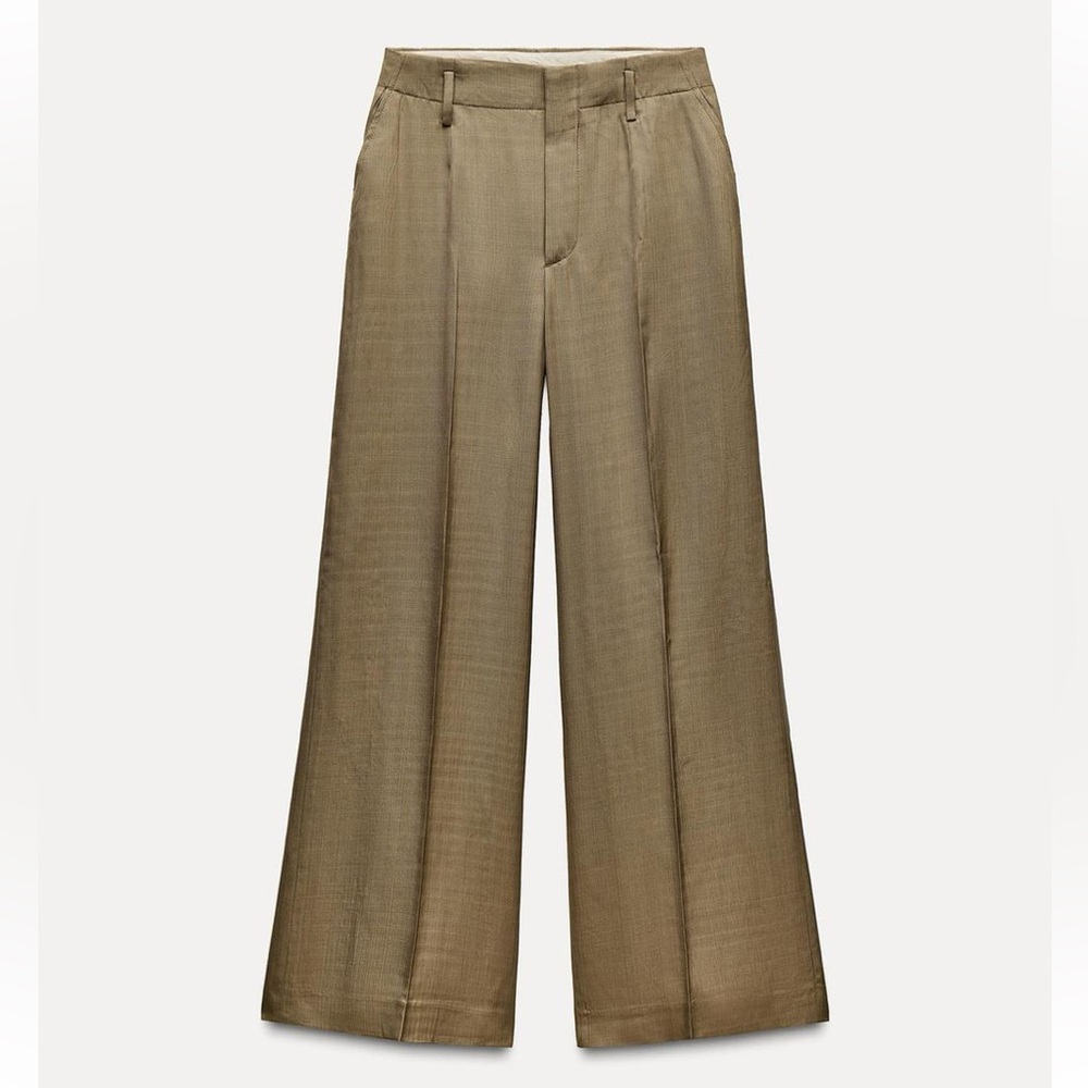 Zara Structured Pants Zw Collection - Gem